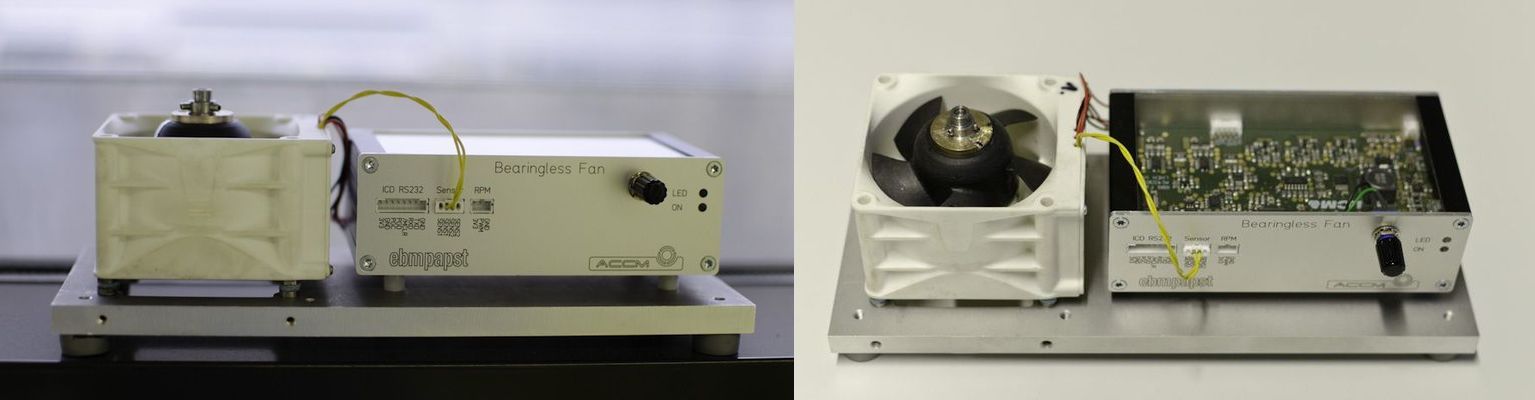 Bearingless Fan - MAGNETIC BEARINGS